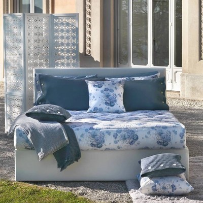 Bellora percale double bed sheets Bouquet blue flowers | eBay Australia