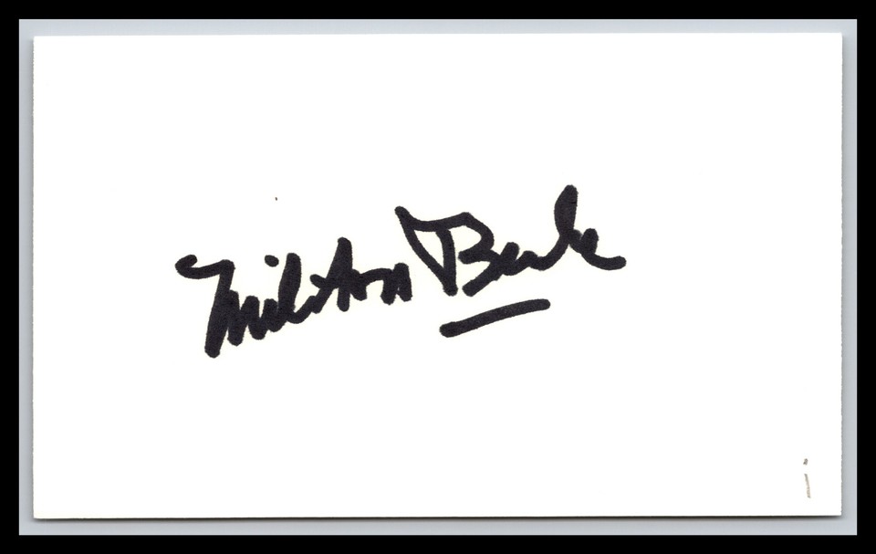 Milton Berle - Actor - 3x5 Card - Signed / Autograph (i) | eBay
