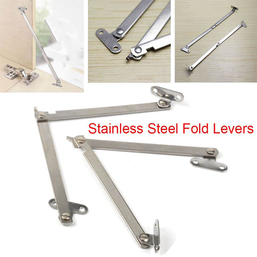 Folding Hinge Lift Up Strut Lid Flap Rods Stay Support For Cabinet Door ...