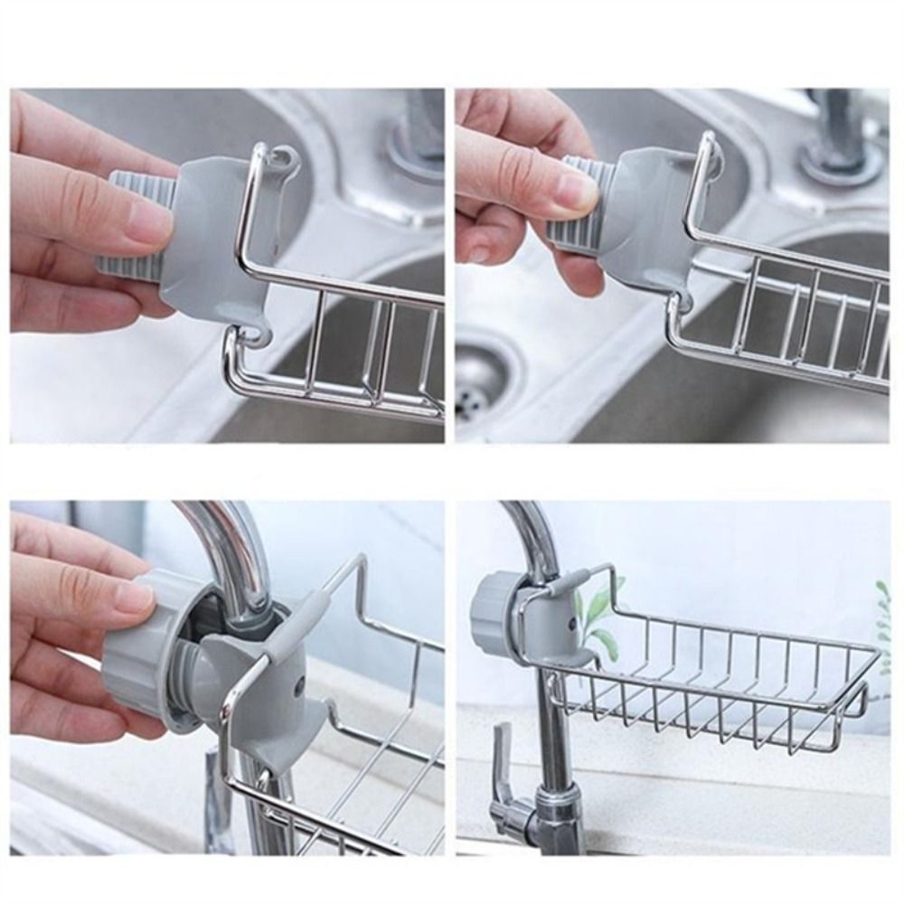 Home Kitchen Bathroom Faucet Sink Sponge Hanging Tap Storage Holder ...