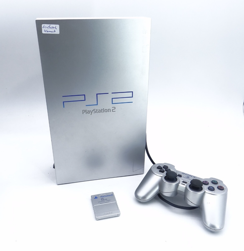 Sony Playstation 2 PS2 FAT Silver SCPH-50004 Spielekonsole Konsole ...