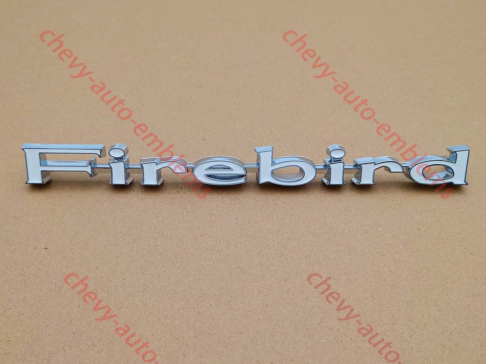2Pc Silver Fits 1967-69 Firebird Trans Am Front Fender Emblem Badge ...