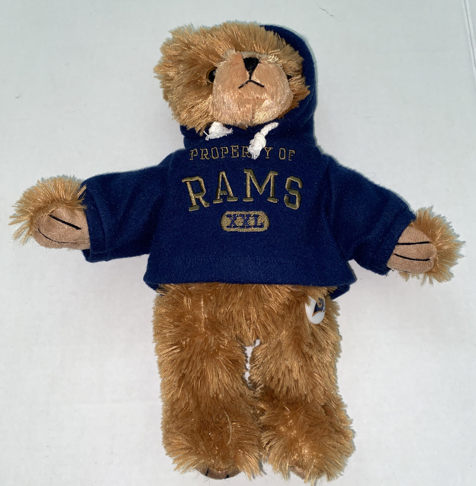 Property of Rams NFL Los Angeles XXL Hoodie Plush 13” Bear Plush Good ...