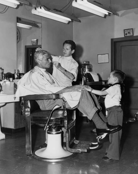 American Actor Jeff Chandler Chatting To Child Actor Tim Hovey Whilst ...