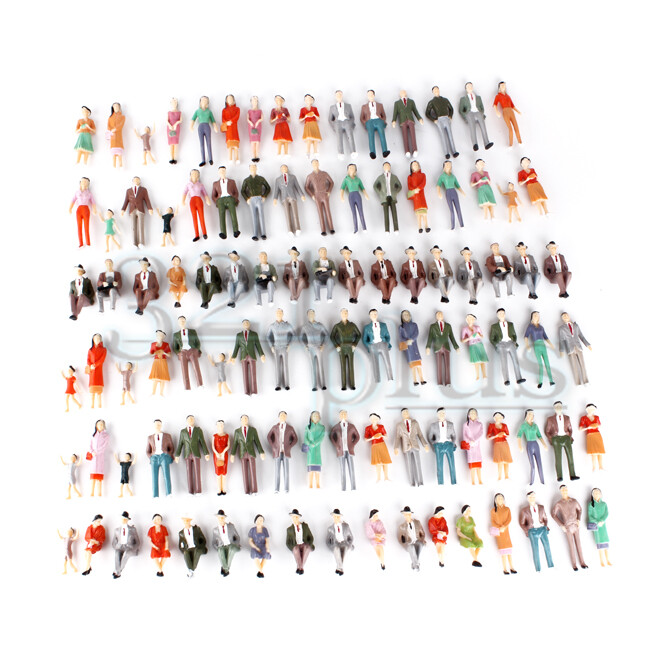 100 pcs. 1/32 Scale Figures Scale Model Supplies Plastic Live Steam 1: ...