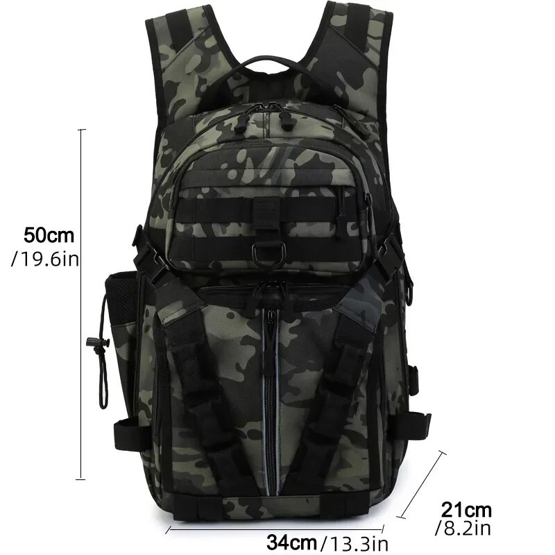 Fishing Box Rod Backpack Carp Tackle Backpack Tactical Camping Travel ...