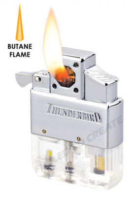 Thunderbird Butane Cigar Pipe clear Piezo Insert Soft Flame Vector ...