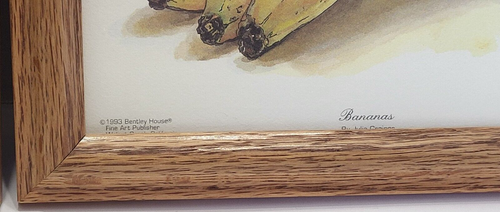 2 Julia Crainer Wood Framed Art Prints Sweet Corn & Bananas 9 1/4" X 7 ...