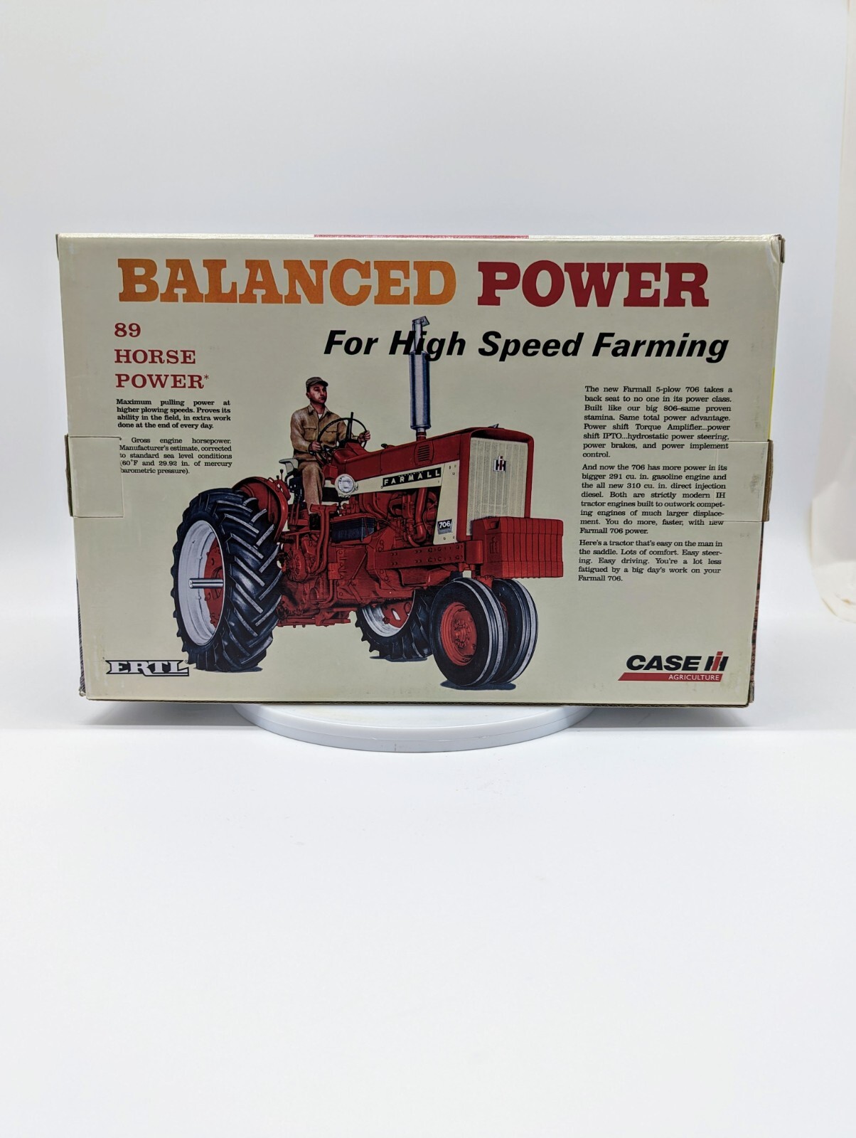 Ertl Diecast Case IH Farmall 706 Tractor With Heat Houser 1 16 Scale ...