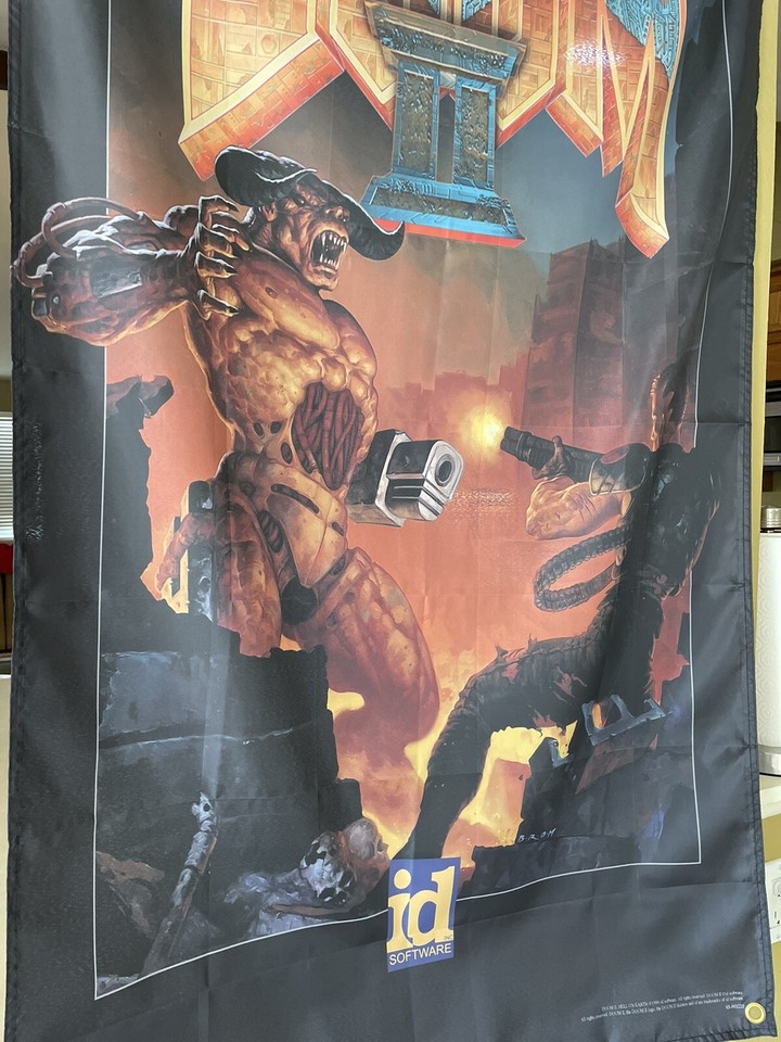 Doom II Hell On Earth 5ft Flag PC 1994 id Software Banner Poster 2 | eBay