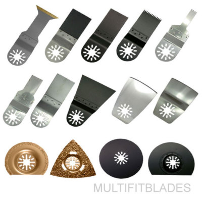 14pc Oscillating Tool Variety Blade Set- Chicago Electric Multi Tool ...