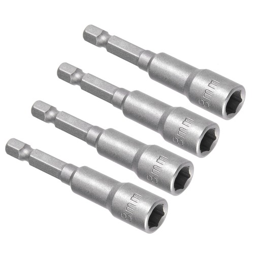 5pcs Power Nut Driver Bit 1/4 Inch x 8mm Hex Shank Magnetic Setter ...