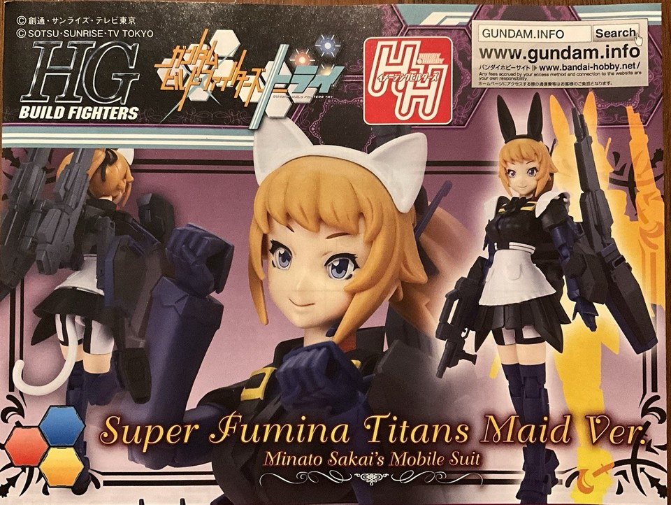 Bandai HGBF 1/144 Super Fumina Titans Maid Ver. Plastic Model Kit - New ...