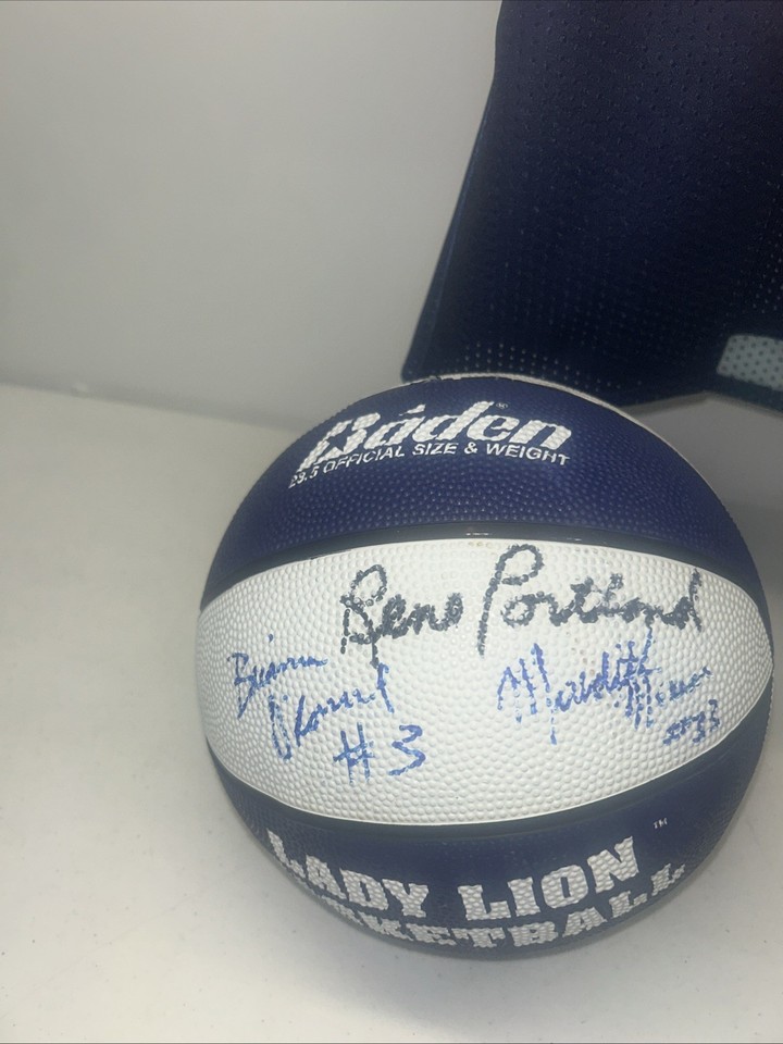 Team Signed NCAA Penn State PSU Official Size Basketball also Rene ...