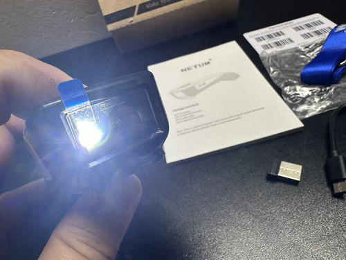 NETUM QR Code Scanner Mini Barcode Scanner - Bluetooth Compatible ...