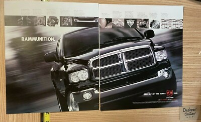 Dodge Ram Black Trucks 2002 Print Ad: Rammunition 2 pg. | eBay
