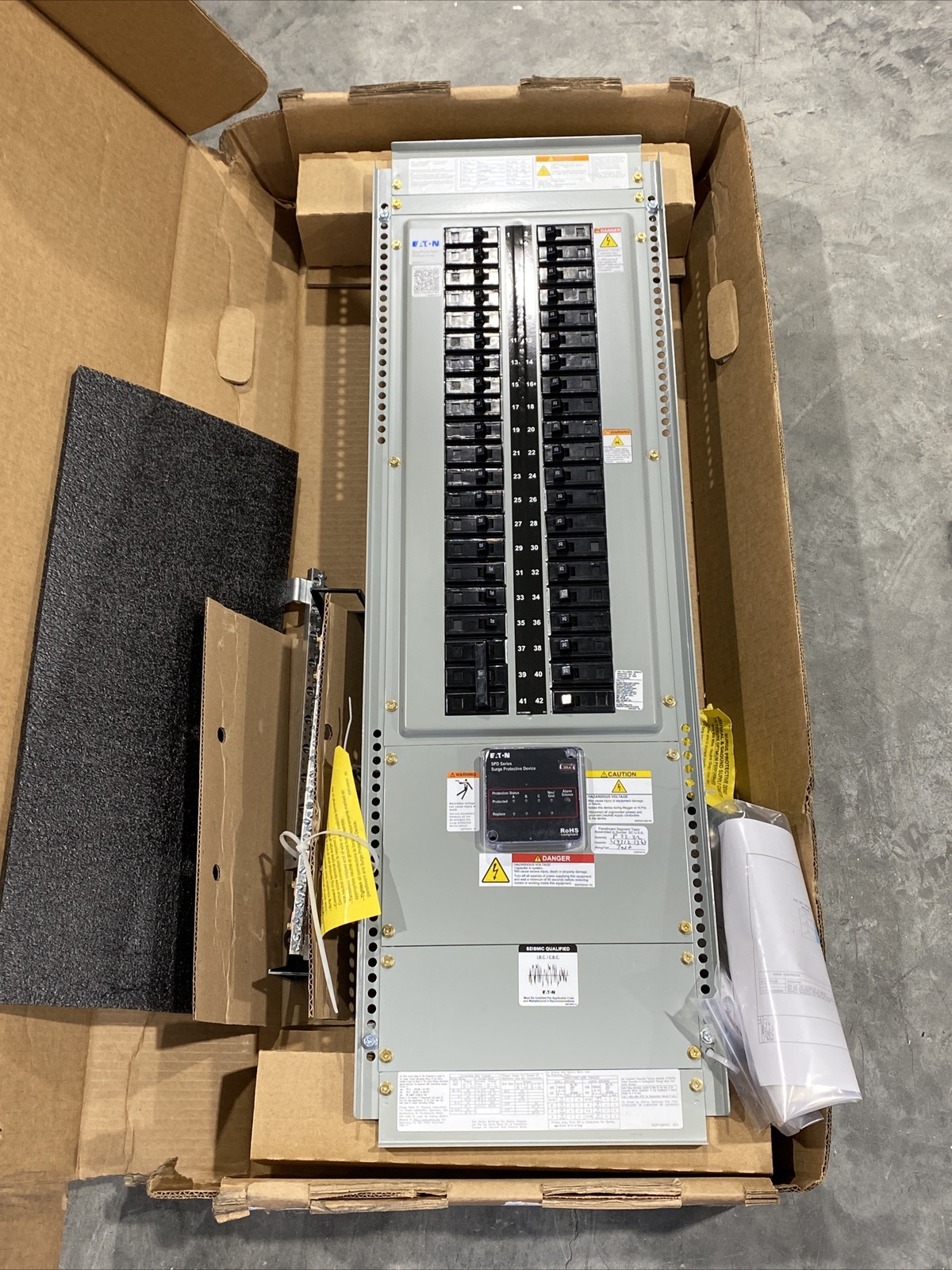 Eaton 100 AMP Panel Board 1C96646G09 W/SPD Series Surge Protective ...