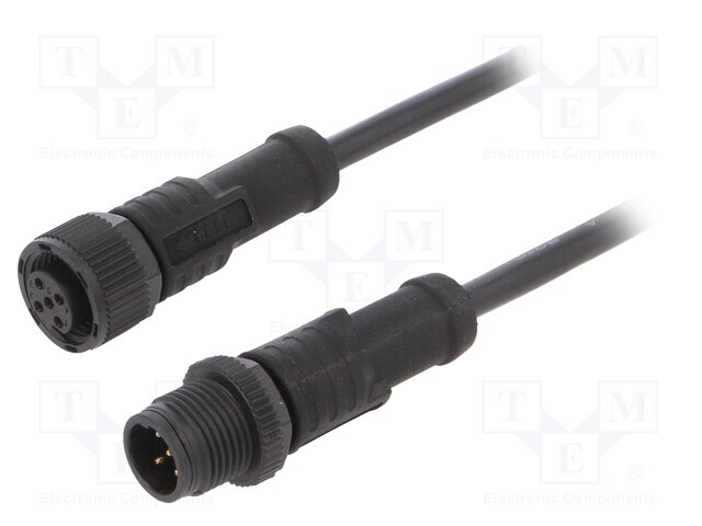 Cable: for sensors/automats M12-M12 PIN: 5 MSBP05ML-SB-SB001 M12 ...