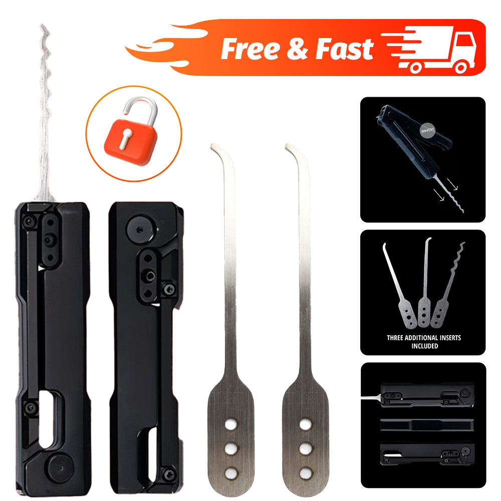 Lock Picking Fidget Toys, Compact and Portable Lock Pick Set Clock Pick Set