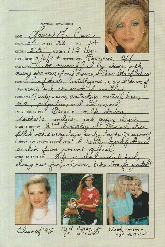 Playboy Magazine Playmate Laura Cover Geraldo Rivera October 1998 ...