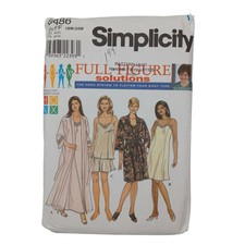 Simplicity Pattern 9228 Renaissance Costumes Size FF 18w-24w Uncut for ...