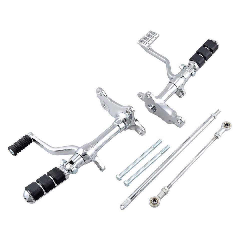 Chrome Billet Forward Controls Foot Pegs for Harley Sportster 883 1200 ...