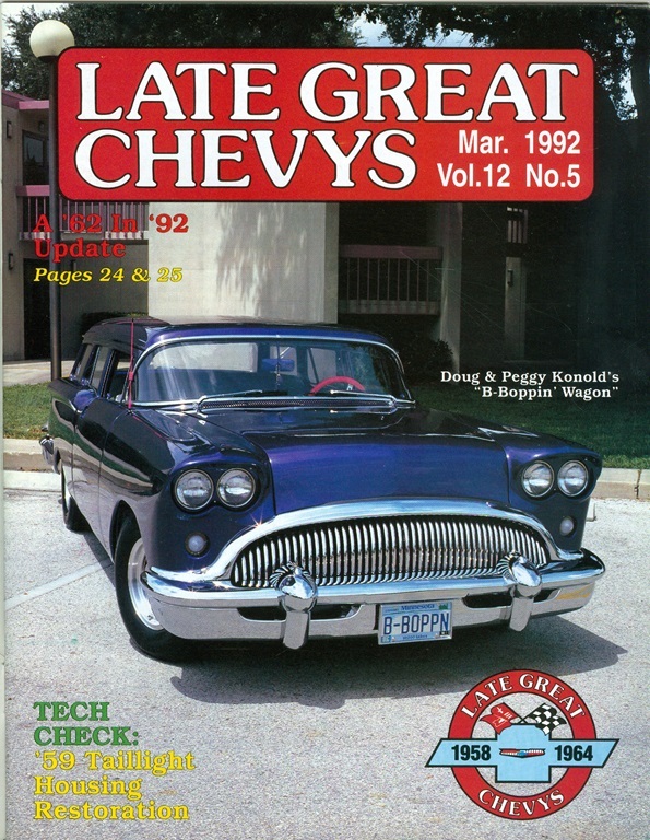 1992 Late Great Chevys Magazine Vol 12 No 5 Doug Konold 1958 Yeoman ...