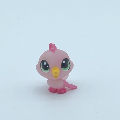 Littlest Pet Shop LPS MINI bird 3-141 gem pink shimmer crystal ...
