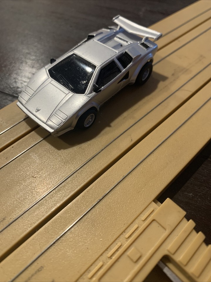 Tyco Magnum 440-X2 Lamborghini Silver HO Slot Car NO. 8918 Tested! | eBay