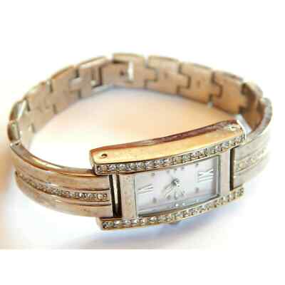 Womens Ladies Christian Benet Wrist Watch With Rhinestones Pink Shell ...