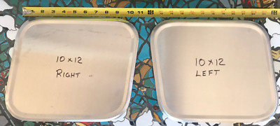 Set Of 2 Slanted RACING NUMBER PLATE 10”X12”, X.032" ALUMINUM New RECT ...