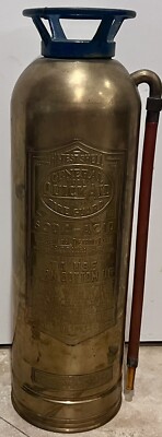 VINTAGE EMPTY GENERAL QUICK AID FIRE GUARD MODEL TS-15 BRASS/COPPER 23 ...