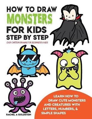 How to Draw Monsters for Kids Step by Step Easy Cartoon Drawing for ...