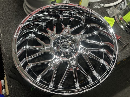 Blemished Single 20x10 Chrome Wheel Vision Brawl 404 6x5.5 6x5.5 -25 | eBay