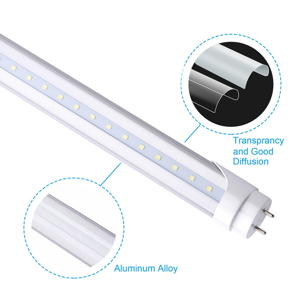 25 Pack T8 4FT G13 Bi Pin Led Tube Light Bulbs 22W 4Foot Led Shop Light ...