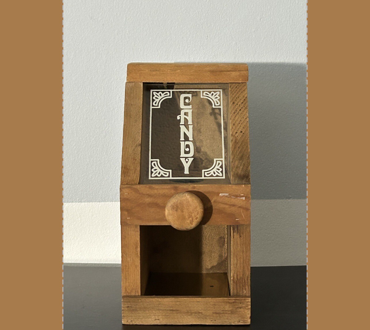 Vintage!!! Wooden Candy/Gumball Dispenser w/Pull Out Dropper!!! | eBay