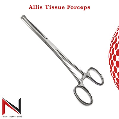 Surgical New Allis Tissue Forceps 6" Stainless Steel Clamp Gyneclogy ...