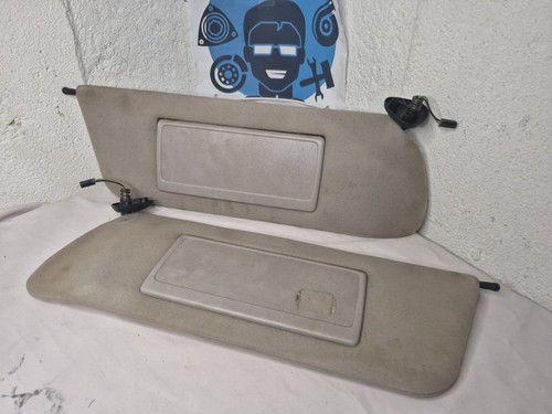 ⭐ 1997-2001 Jeep Cherokee XJ Sun Visors Passenger & Driver Pair GRAY W ...