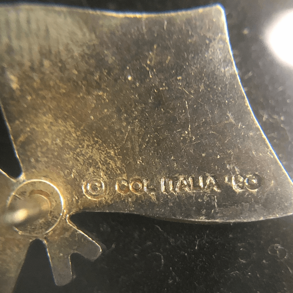 italy fifa world cup italian 1990 mascot ciao sterling silver badge pin ...