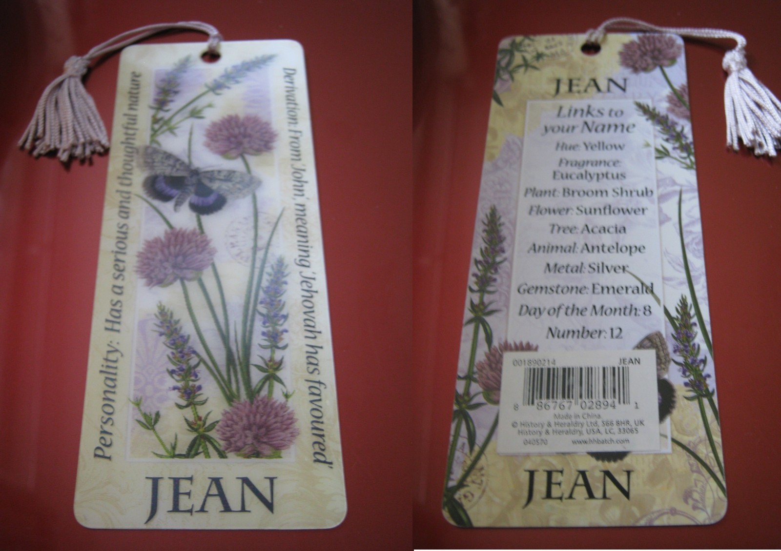 Bookmark with Name - Lovely 3D History & Heraldry Personalised 3D ...