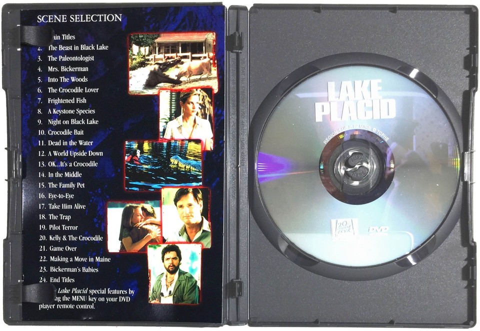 Lake Placid (DVD, 1999, Widescreen) Bill Pullman Bridget Fonda ...