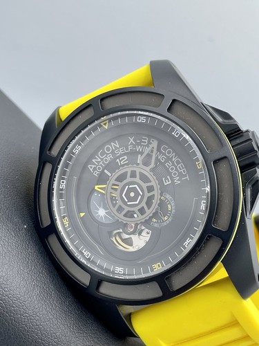 Ancon X-35 Series Concept Black Yellow Automatic Day Night 45mm 200m | eBay