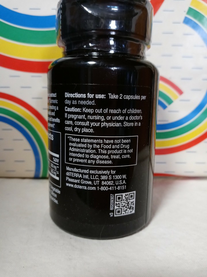 doTERRA Turmeric Dual Chamber Capsules, NEW SEALED Older Version 60 ...