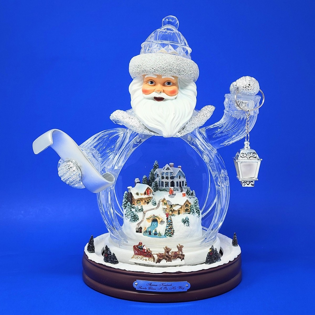 Thomas Kinkade Santa Doll Set Santa's Workshop Limited Edition