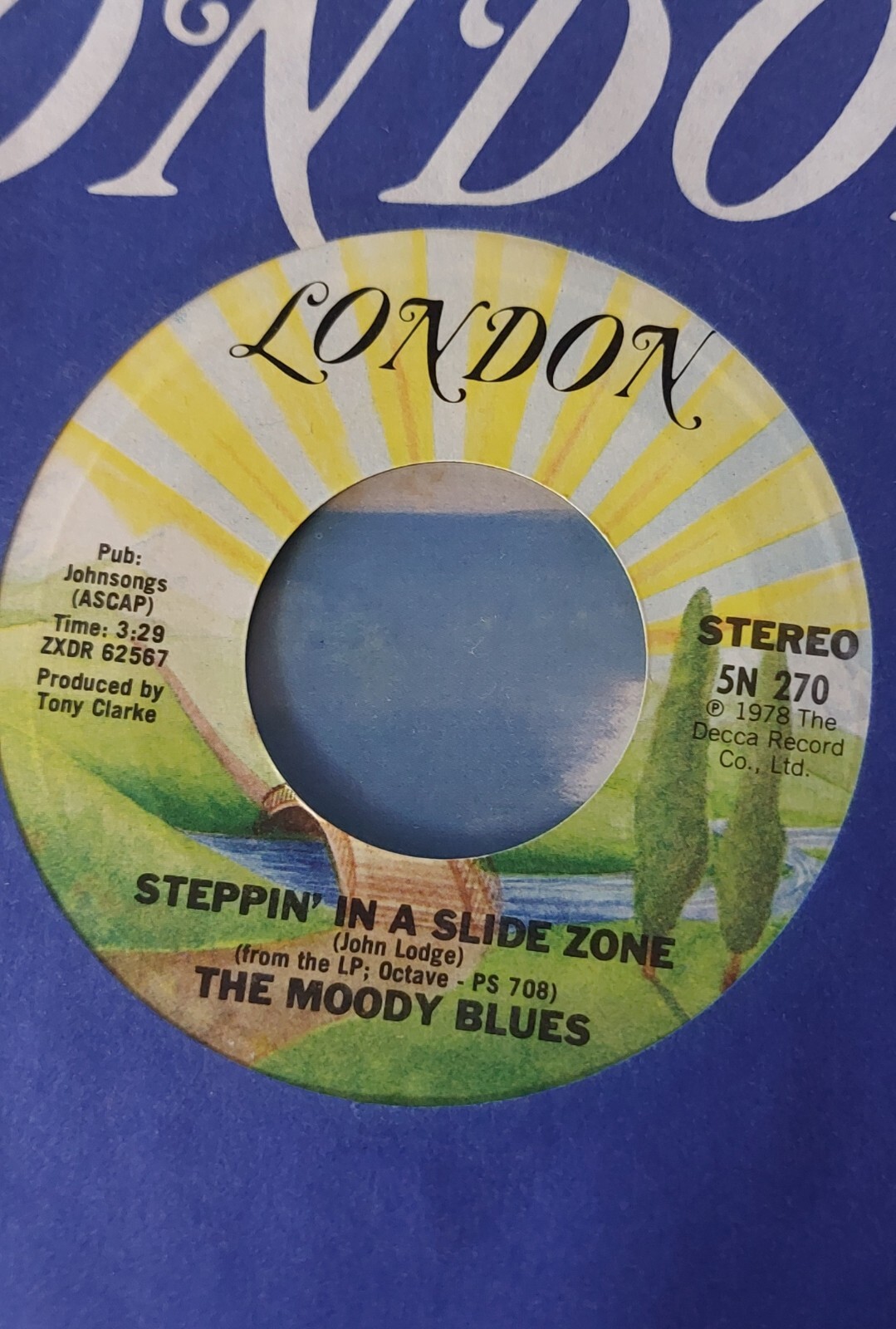 The Moody Blues Steppin In A Slide Zone US 45 on London | eBay