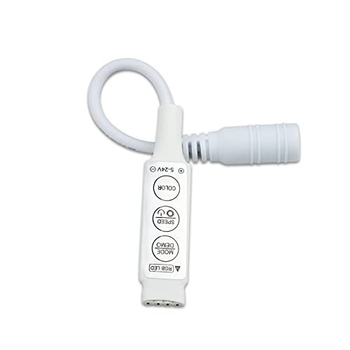 RGBZONE 2Pack Mini RGB LED Controller DC 5-24V 3x2A, 3-Key Button 4 Pin ...