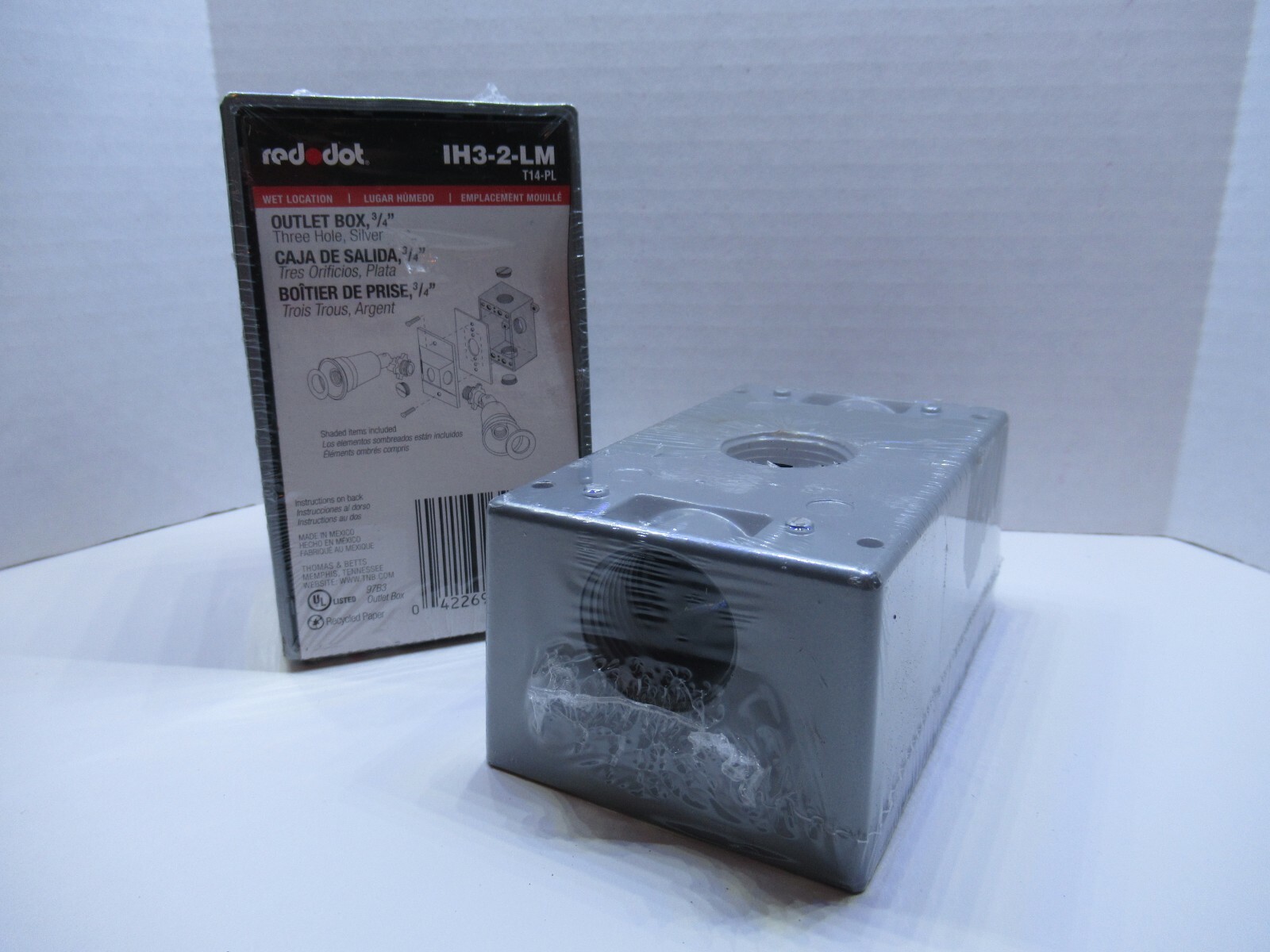 (NEW - Lot of 2) RED DOT IH3-2-LM IH32LM 3/4" 3 Hole Outlet Box | eBay