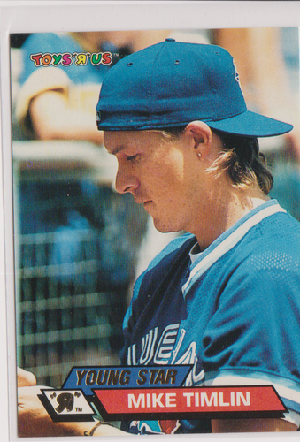 Mike Timlin Blue Jays Pitcher 1993 Toys R Us ""YOUNG STAR"" Card # 100 ...