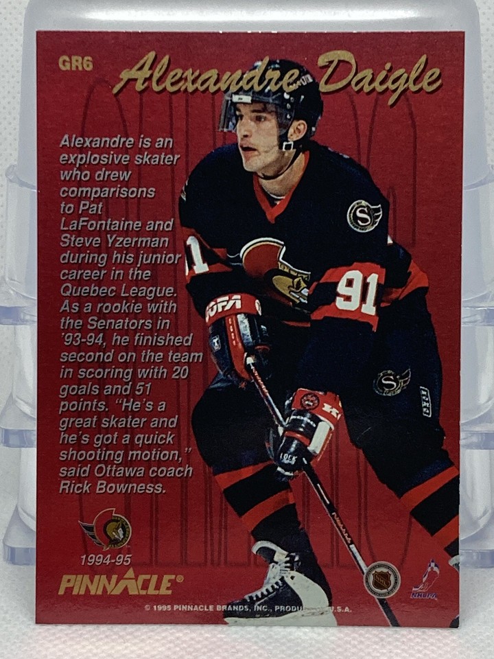 1994-95 Pinnacle Gamers Alexandre Daigle #GR6 | eBay