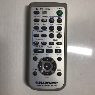 Original Blaupunkt Wireless Remote Control RC ME1 Controller. Tested ...